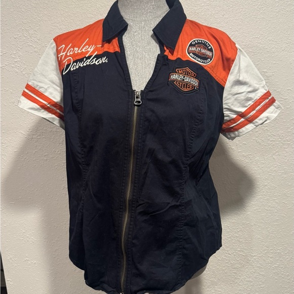 Harley-Davidson | Jackets & Coats | Womens Harleydavidson Colorblock ...
